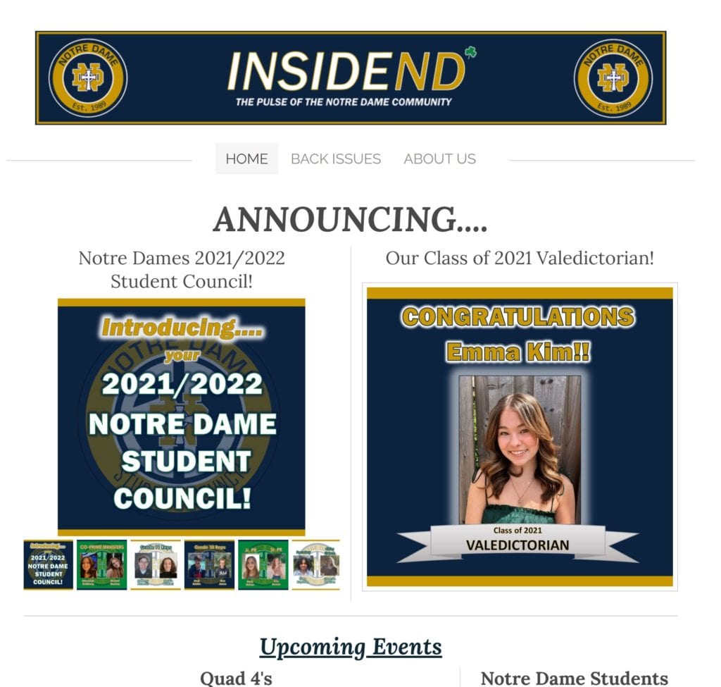 InsideND – May Issue! | Notre Dame Catholic Secondary School, Burlington