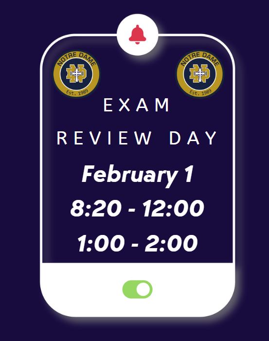 Exam & Culminating Review Day | Notre Dame Catholic Secondary School ...